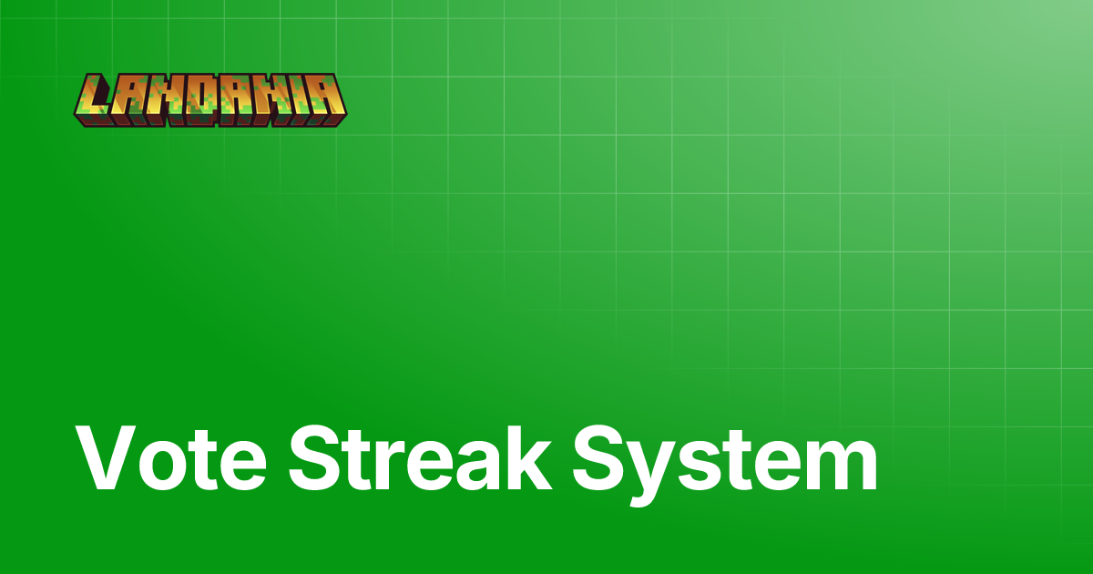 Vote Streak System | Landania.net