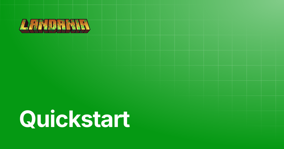 Quickstart | Landania.net