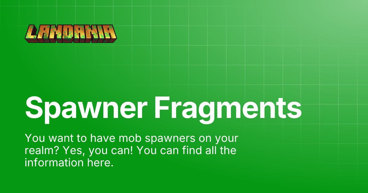 Spawner Fragments | Landania.net