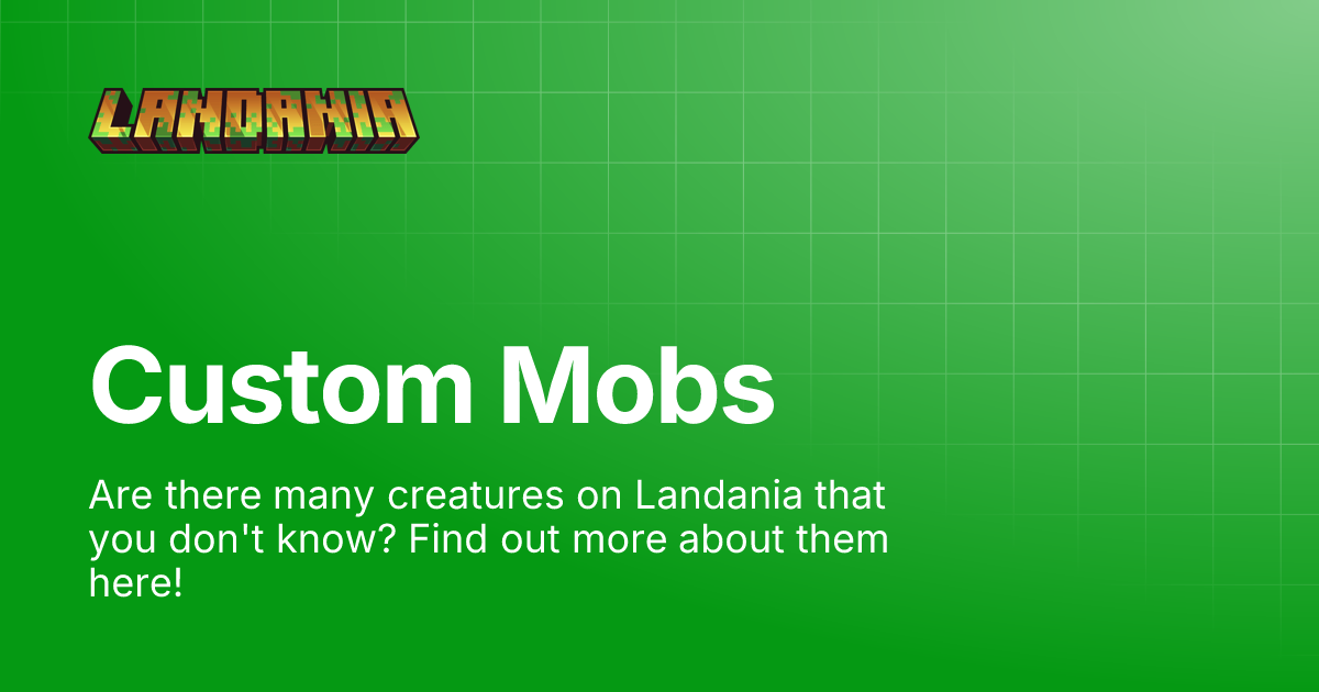 Custom Mobs | Landania.net