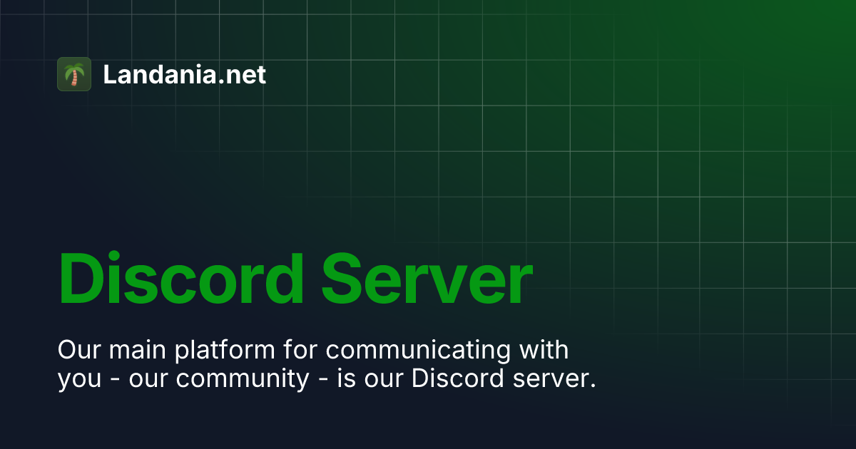 Discord Server | English | Landania.net