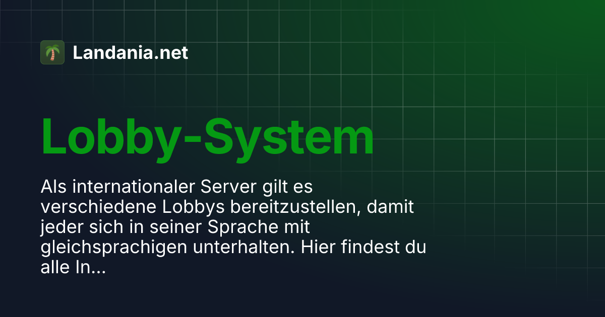 Lobby-System | Landania.net
