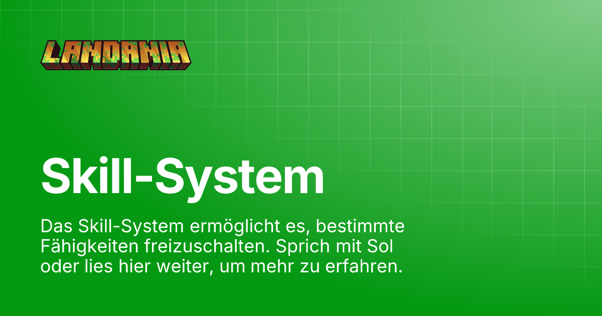 Skill-System | Landania.net
